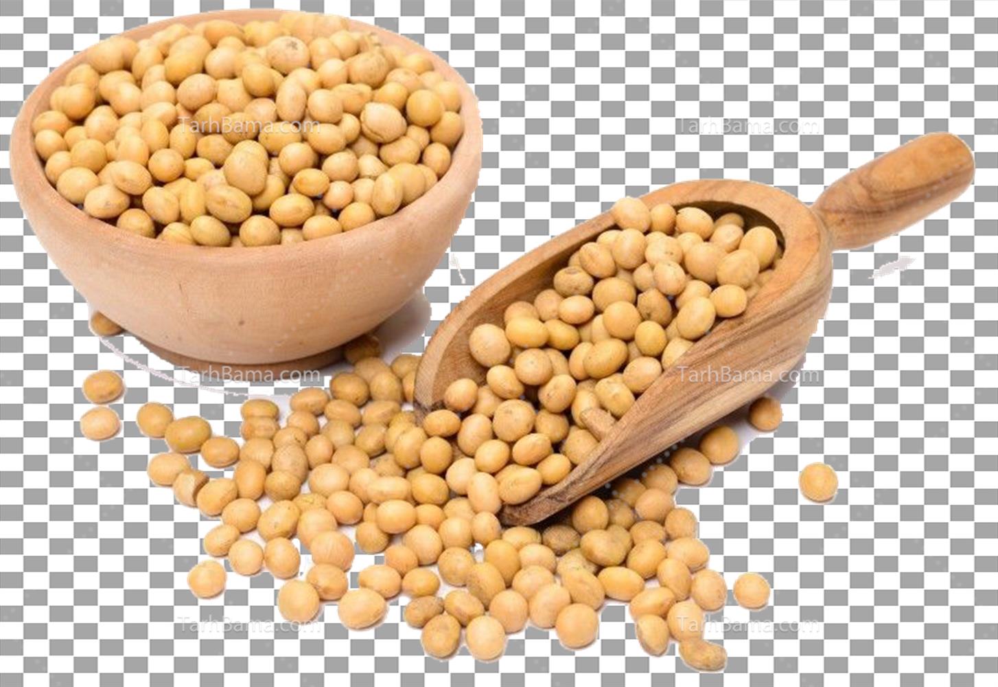 عکس نخود درون کاسه و روی زمین